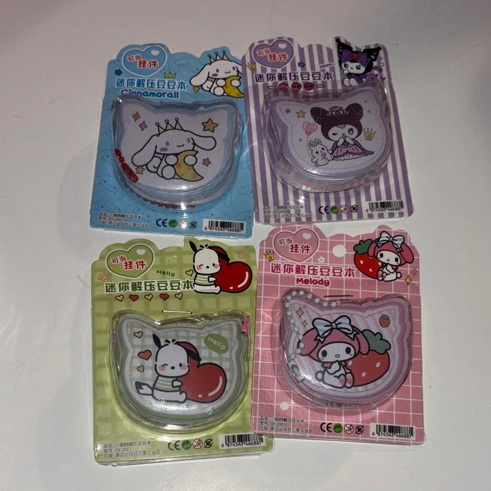 Office | Fam953 Cute Character Sticky Notes Set 4 Pack Notebook ...